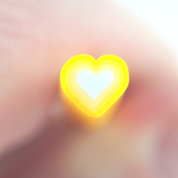 ksprobnysklep > PAŁECZKA FIMO SERCE ŻÓŁTE